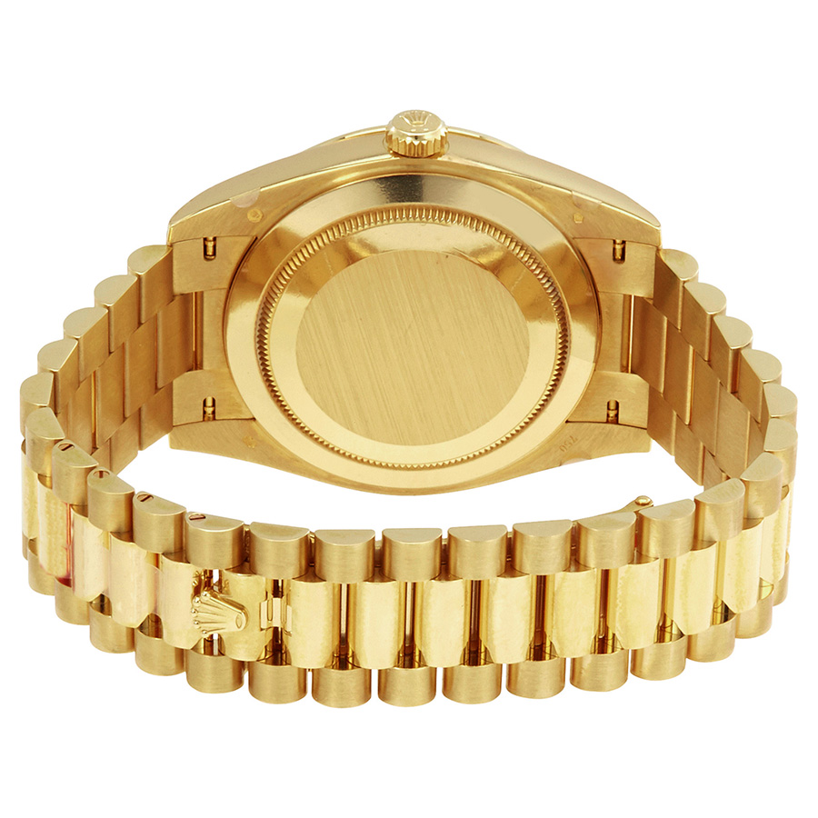 Rolex Day-Date 40 Automatic Gold Diamond Pave Dial Men's 18kt Yellow ...