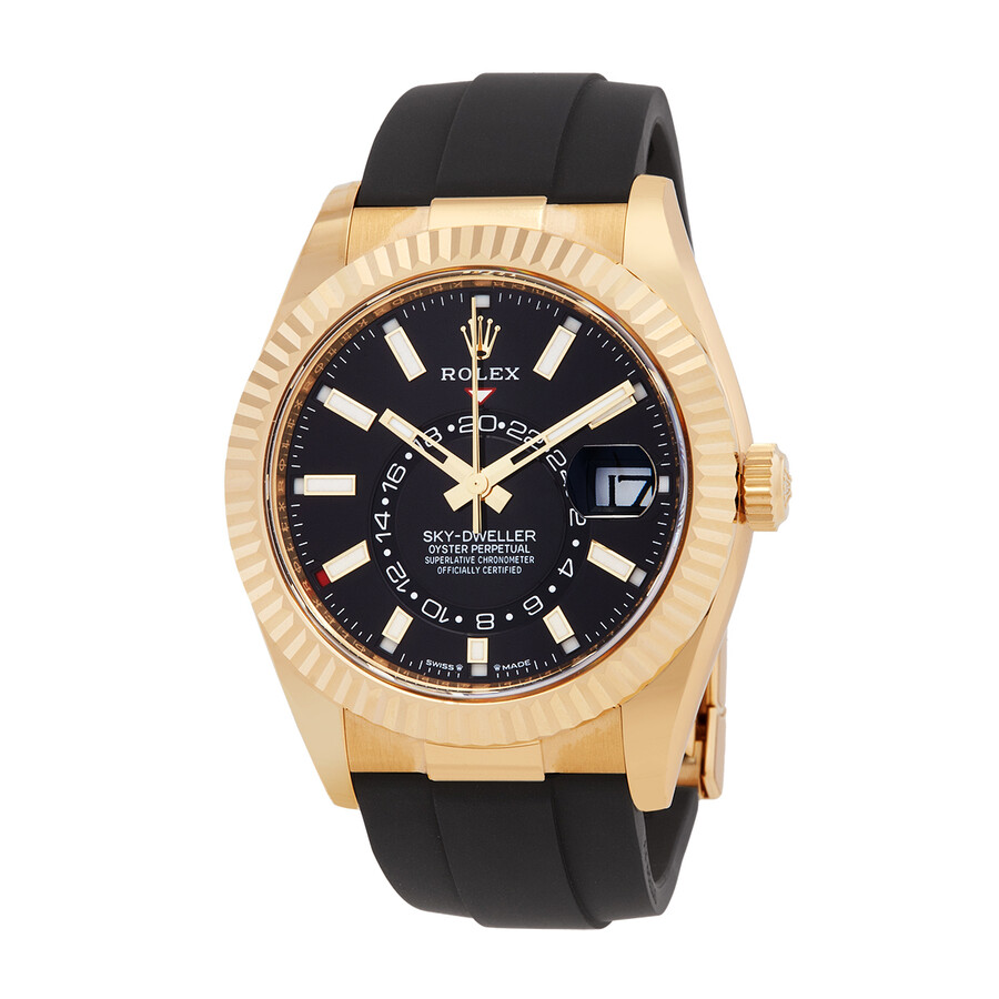 Rolex Sky-Dweller GMT Automatic Chronometer Black Dial Men's Watch ...