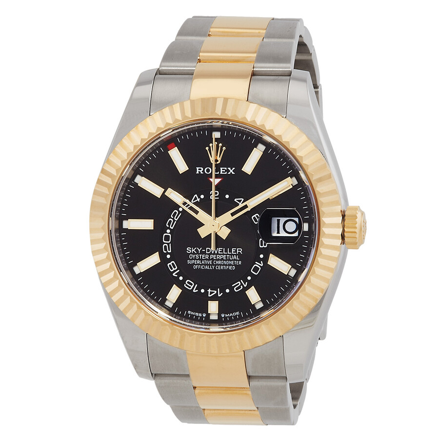 Rolex Sky-Dweller GMT Automatic Chronometer Black Dial Men's Watch ...