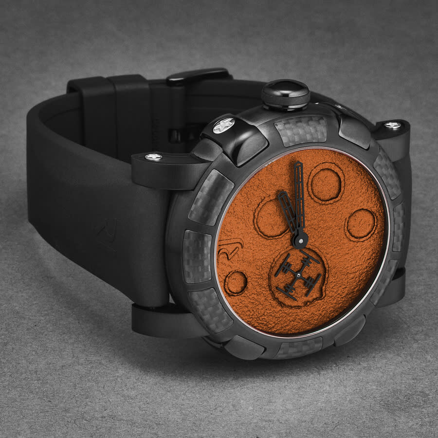Romain Jerome Moon Dust Automatic Orange Dial Men's Watch RJ.MD.AU.901. ...