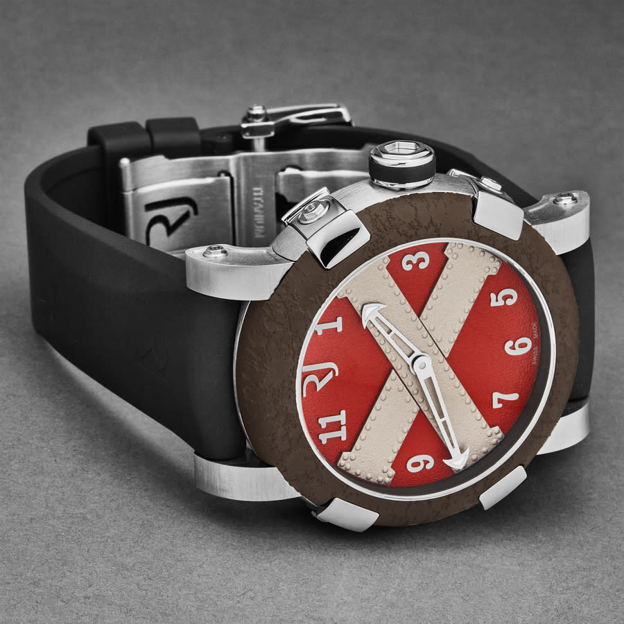 Romain Jerome Titanic A La Grande Automatic Red Dial Men's Watch RJ.TG ...