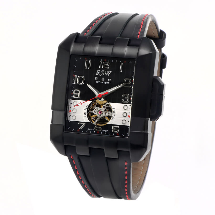 Rsw Cross Road Automatic Black Dial Men's Watch RSWA152-BL-5 ...