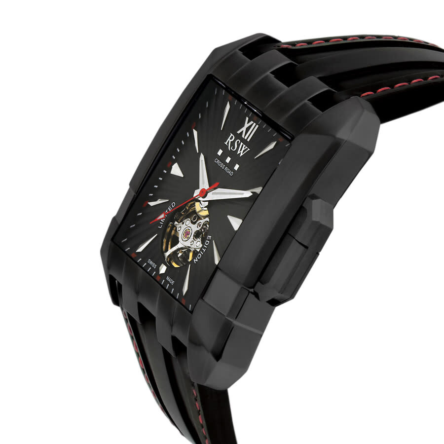 Rsw Cross Road Automatic Black Dial Men's Watch RSWA152-BL-5B ...