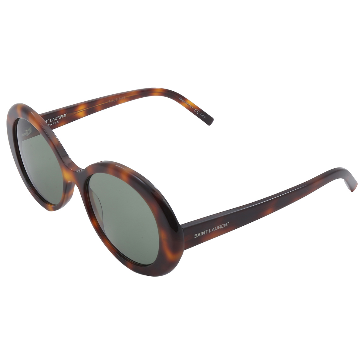Saint Laurent Green Round Ladies Sunglasses SL 419-002 56 889652320151 ...
