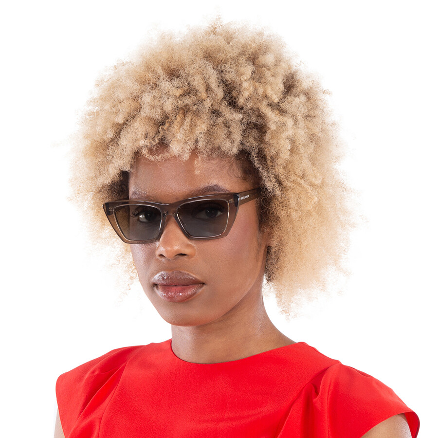 Saint Laurent Grey Cat Eye Ladies Sunglasses SL 276 MICA 043 53 ...