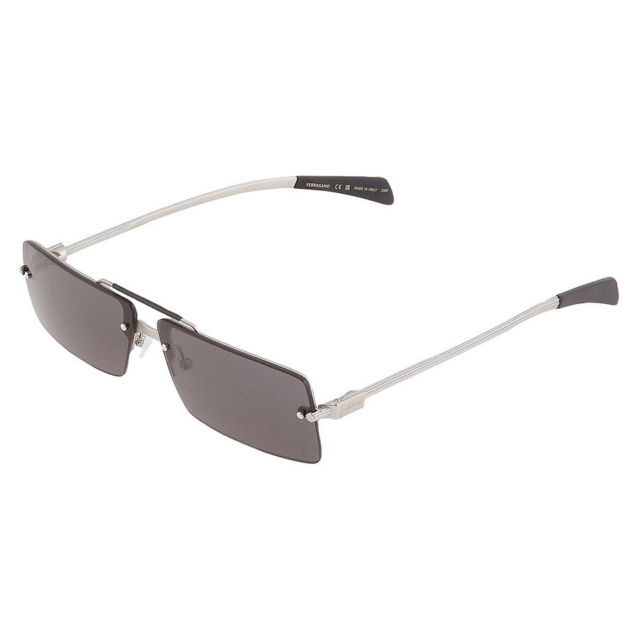 Salvatore Ferragamo Dark Grey Pilot Unisex Sunglasses SF306S 042 65 ...