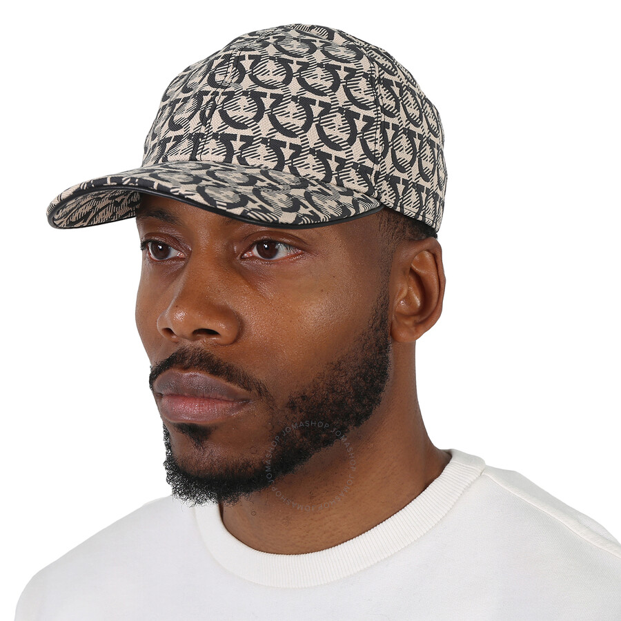 Ferragamo Salvatore Ferragamo Gancini Print Baseball Cap 560678 725868 ...