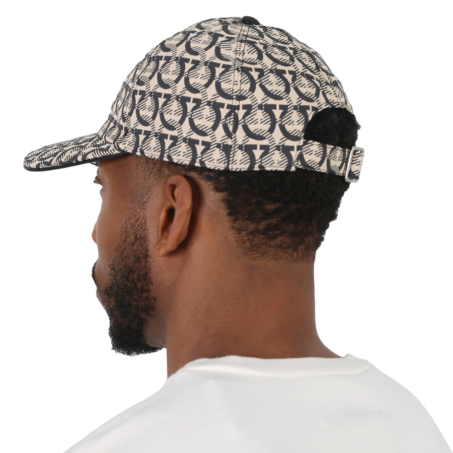 Ferragamo Salvatore Ferragamo Gancini Print Baseball Cap 560678 725868 ...