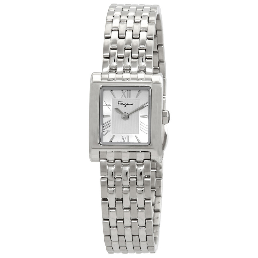 Ferragamo Lace Quartz Silver Dial Ladies Watch SFRR00122 - Watches ...