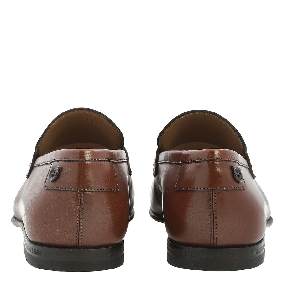 Ferragamo Salvatore Ferragamo Men's Goya Brown Leather Penny Loafers, Size 7 021068 758418 ...