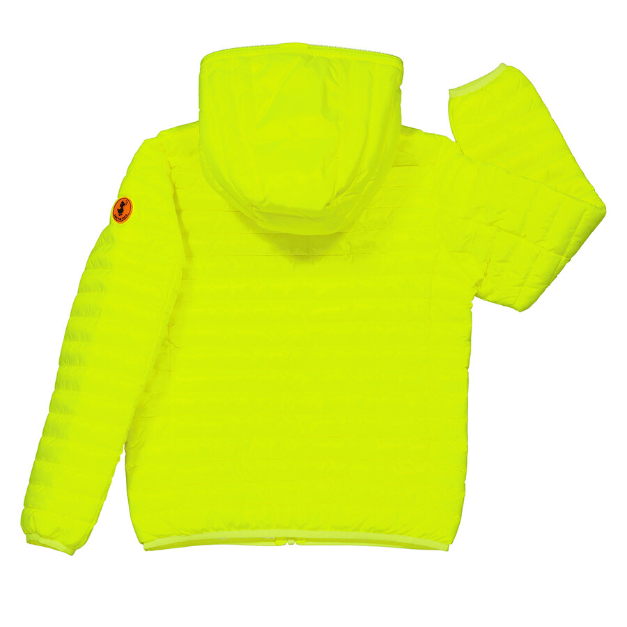 Save The Duck Kids Fluo Yellow Gillo Puffer Jacket, Size 2 J30650B ...