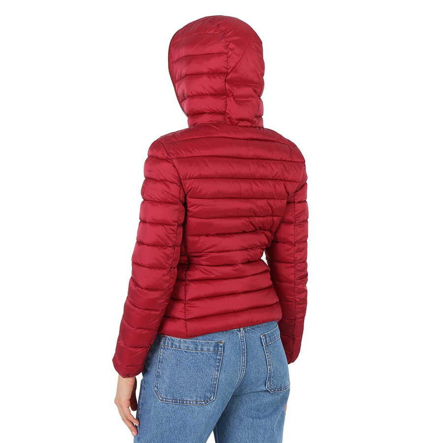Save The Duck Ladies Ruby Red Alexis Puffer Jacket, Brand Size 1 (Small) D33620W-IRIS13-70015 ...