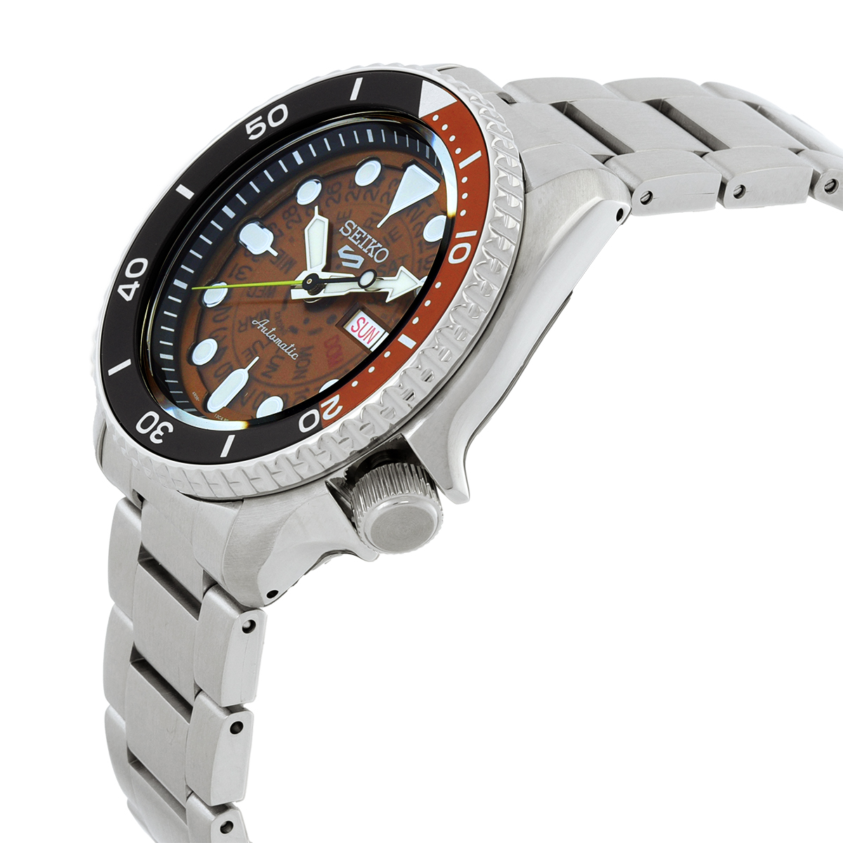 Seiko 5 Sports Automatic Brown Dial Men's Watch SRPJ47K1 4954628248268 ...