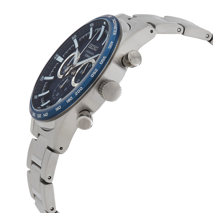 Seiko Chronograph Quartz Blue Dial Men's Watch SSB445P1 4954628251794 ...