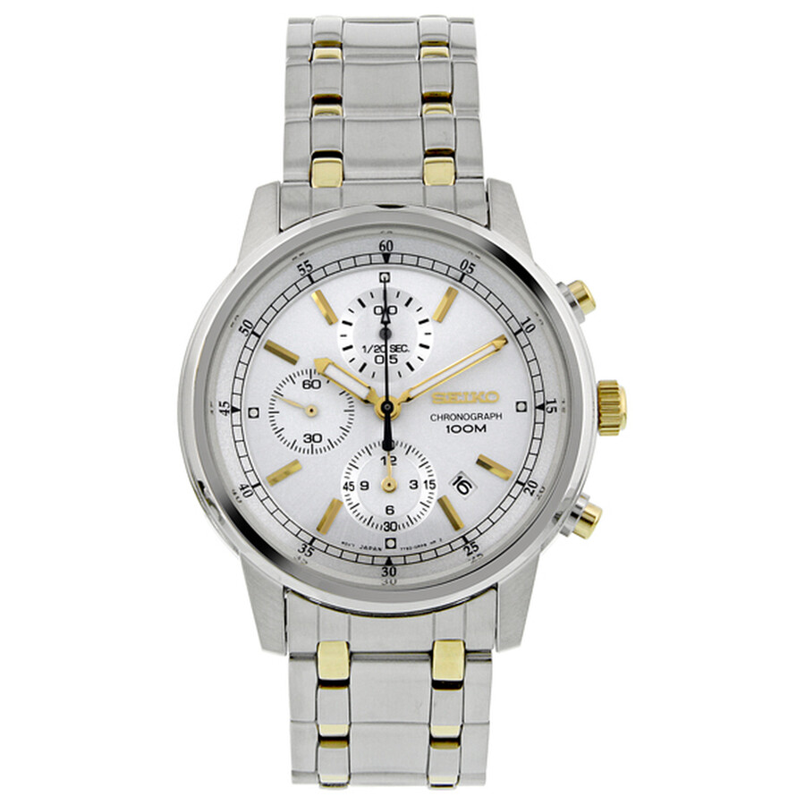 Seiko Chronograph Two-tone Men's Watch SNDC29 4954628133106 - Watches ...
