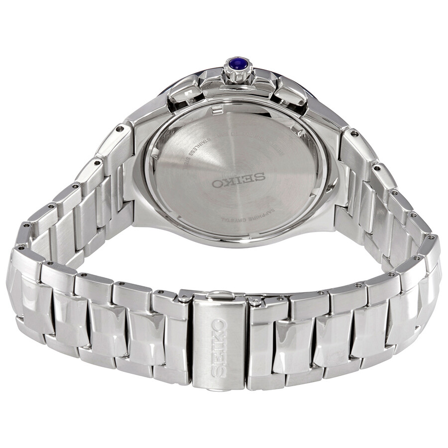 Seiko Coutura Perpetual Alarm Quartz Silver Dial Men's Watch SSC787 ...