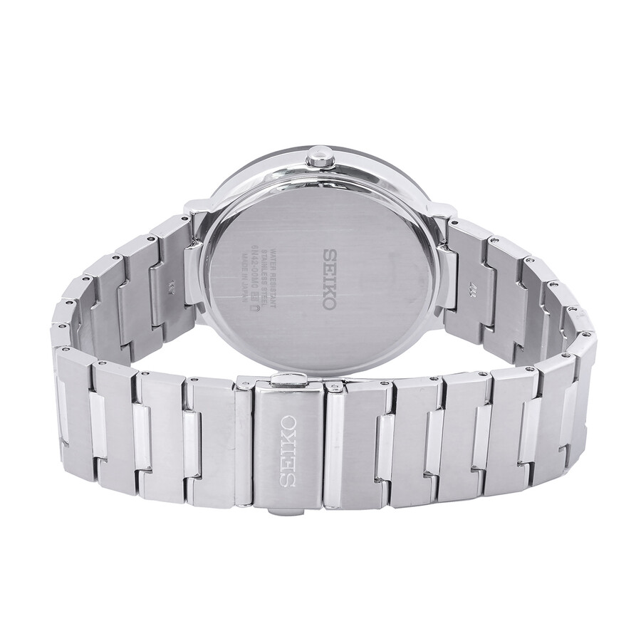 Seiko Essentials Quartz Black Dial Men's Watch SUR485 029665209382 ...