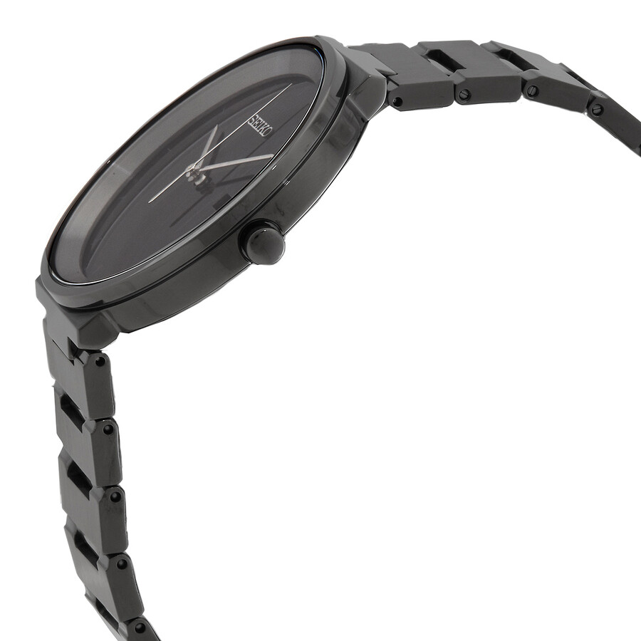 Seiko Essentials Quartz Black Sunray Dial Men's Watch SUR487 ...