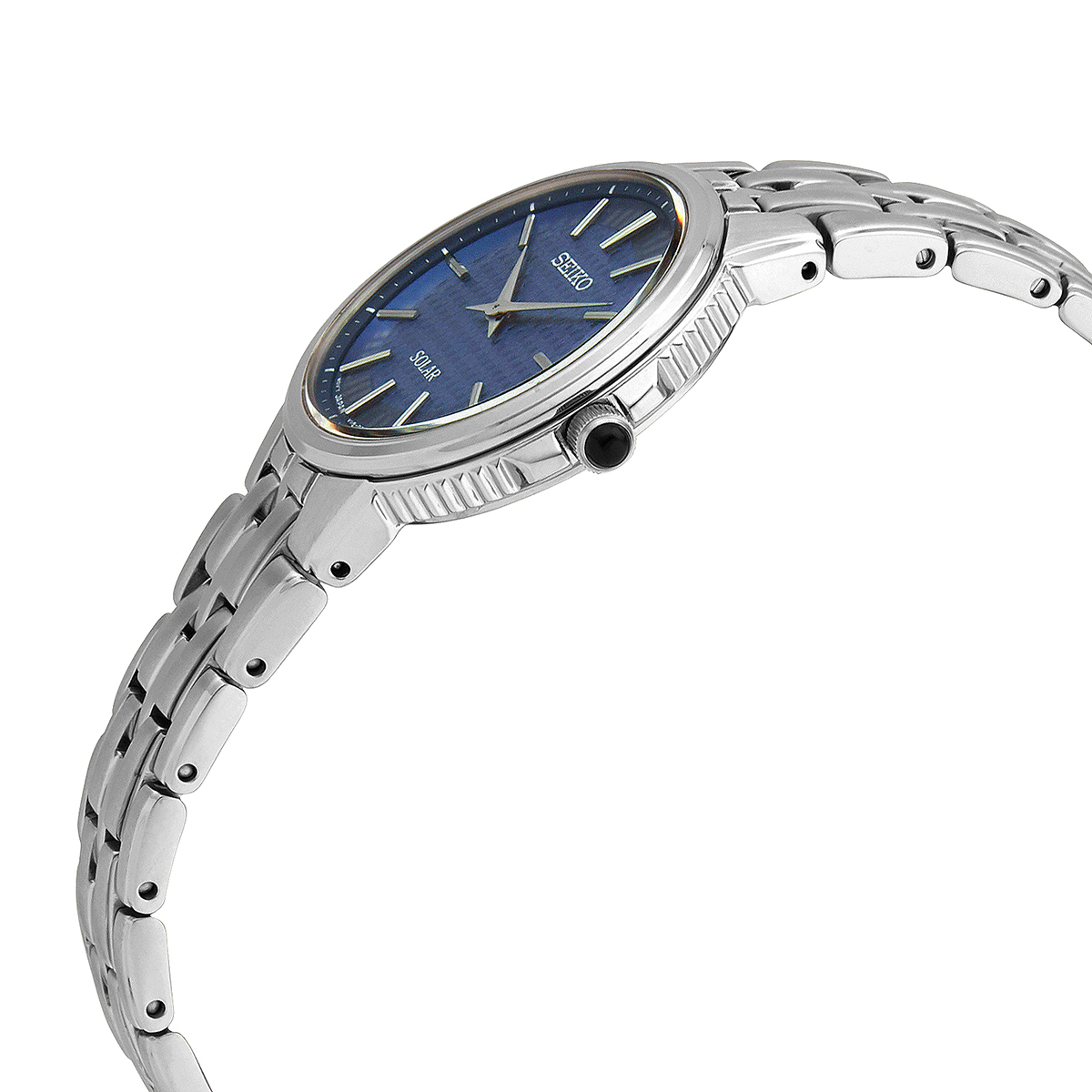 Seiko Essentials Quartz Blue Patterned Dial Ladies Watch SUP393 ...