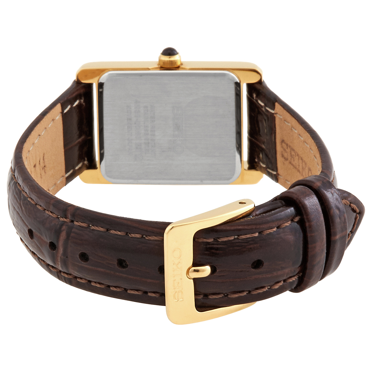 Seiko Essentials Quartz Light Champagne Dial Ladies Watch SWR066 ...
