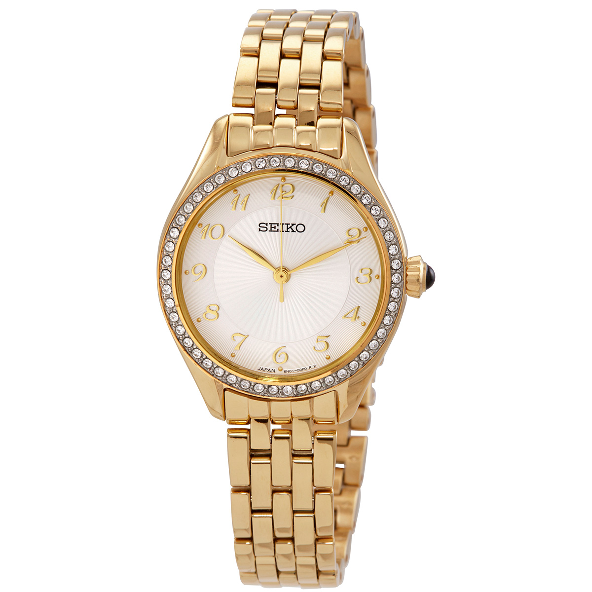 Seiko Essentials Quartz Silver Dial Ladies Watch SUR394 029665204639 ...