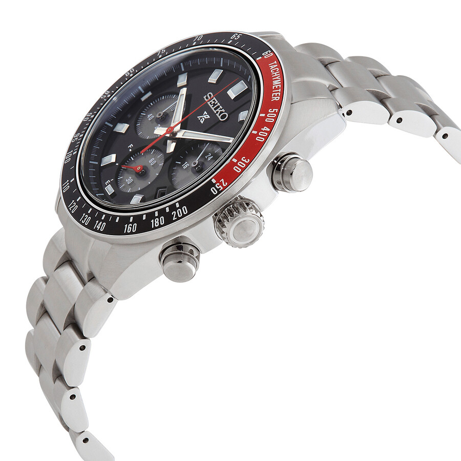 Seiko Prospex Speedtimer Chronograph GMT Black Dial Men's Watch ...