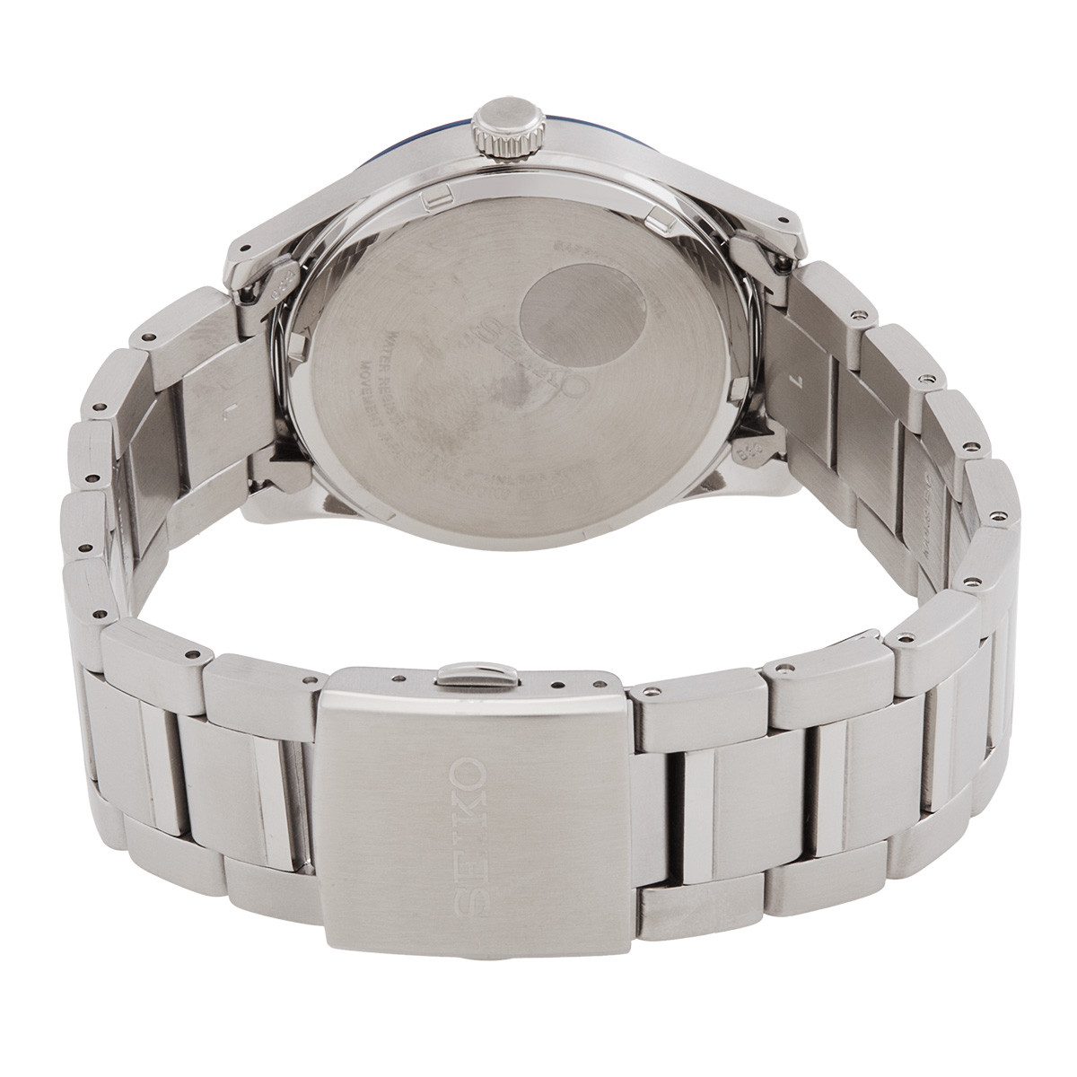 Seiko Quartz Black Dial Men's Watch SUR559P1 - Watches, Stainless Steel ...