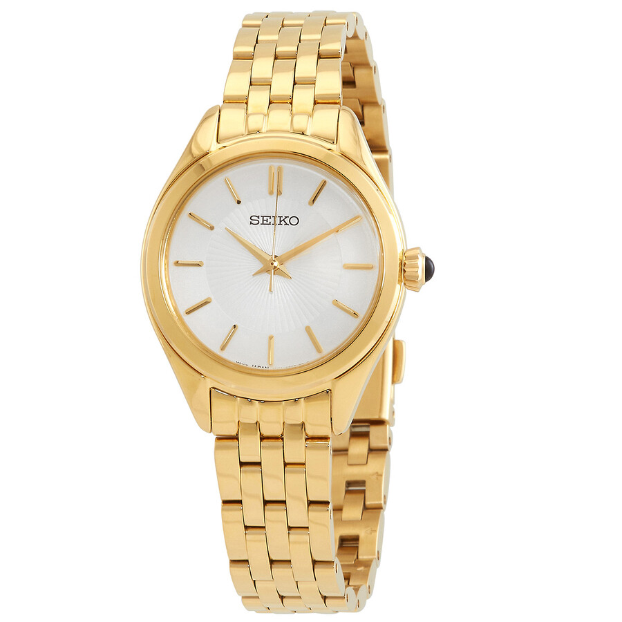 Seiko Quartz White Dial Ladies Watch SUR538 4954628248572 - Watches ...
