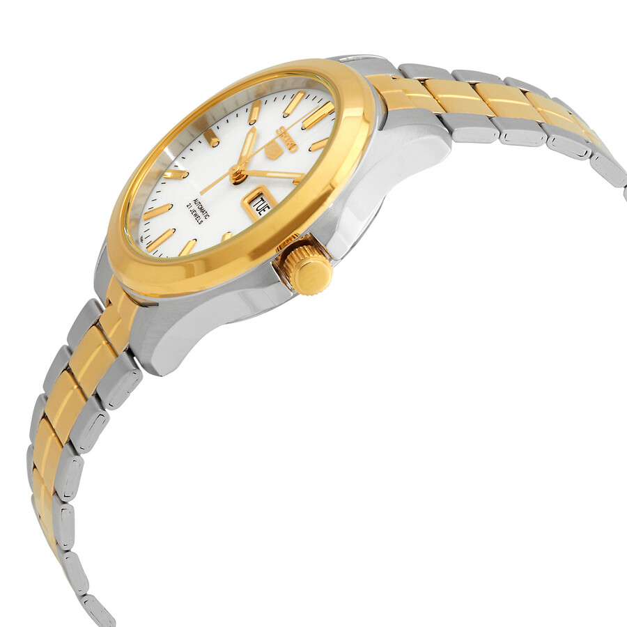 Seiko 5 Automatic White Dial Men's Watch SNKK94K1 961613290922 ...