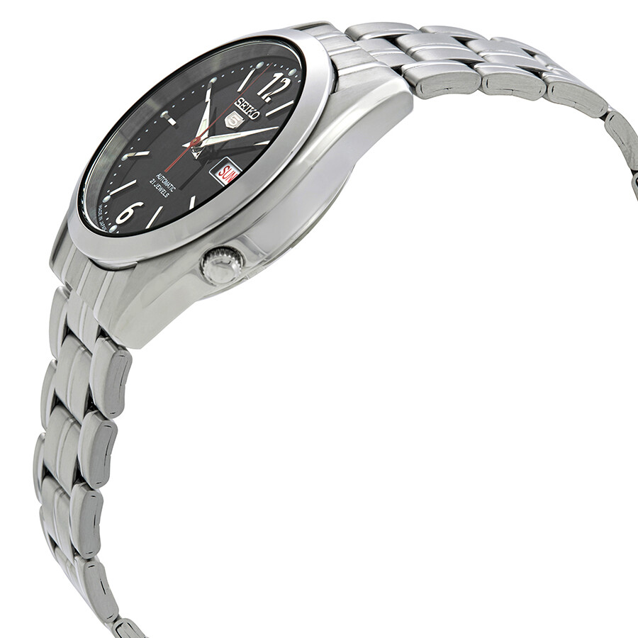 Seiko Series 5 Automatic Date-Day Black Dial Men's Watch SNKF01J1 ...