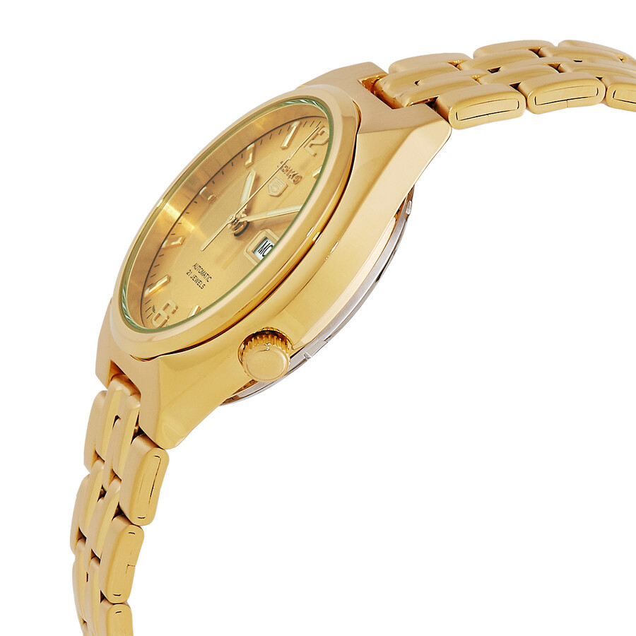 Seiko Series 5 Automatic Gold Dial Men's Watch SNKL64K1 - Watches ...