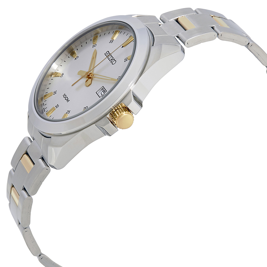 Seiko Silver Dial Two-tone Men's Watch SUR211 4954628207609 - Watches ...