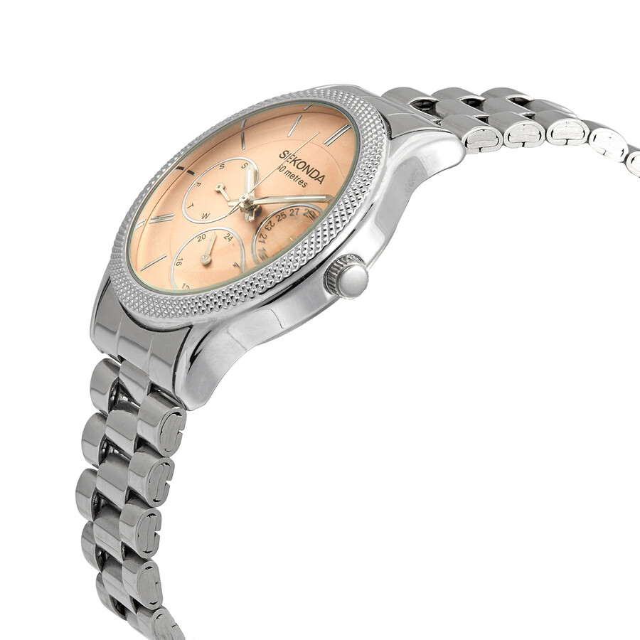 Sekonda Quartz Peach Dial Stainless Steel Ladies Watch 2091 - Watches ...