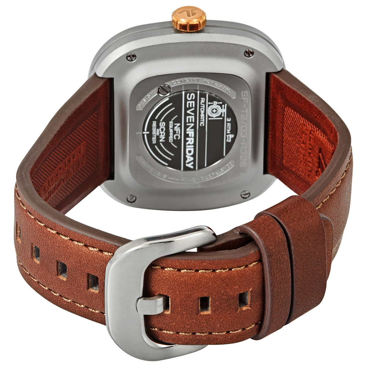 Sevenfriday T-Series Automatic Transparent Dial Men's Watch T2/03 ...