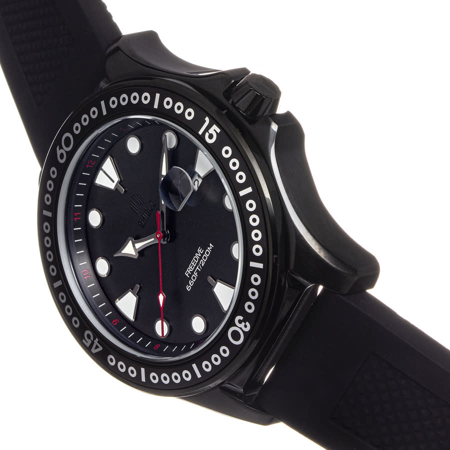 Shield Freedive Quartz Black Dial Men's Watch SLDSH115-6 840148803589 ...