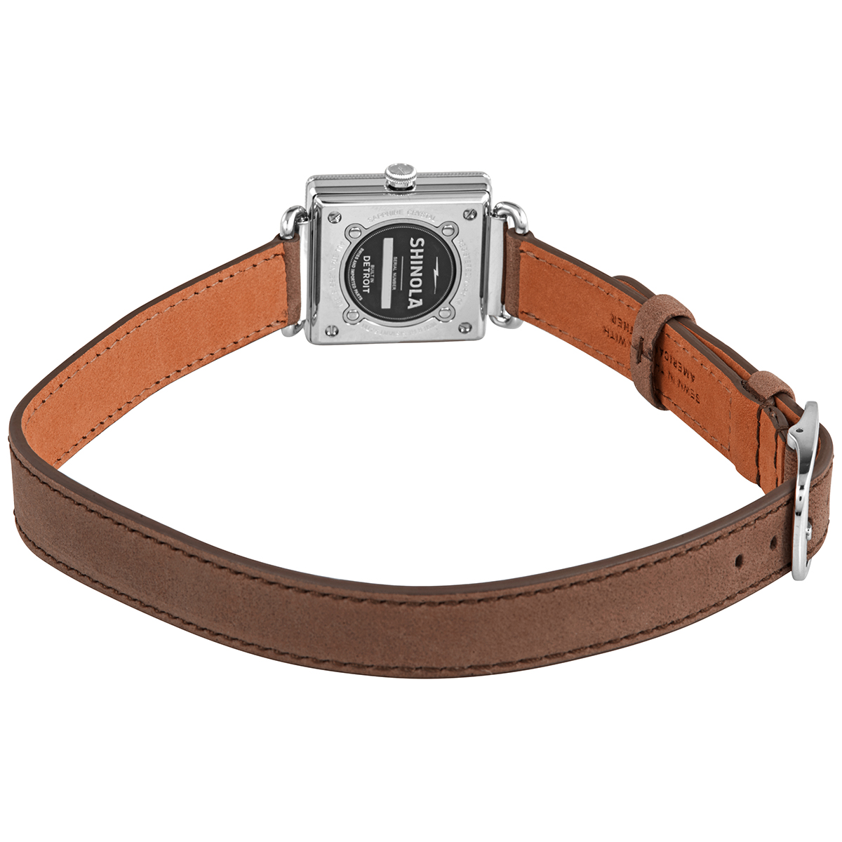 Shinola The Cass Navy Dial Double-wrap Leather Strap Ladies Watch ...