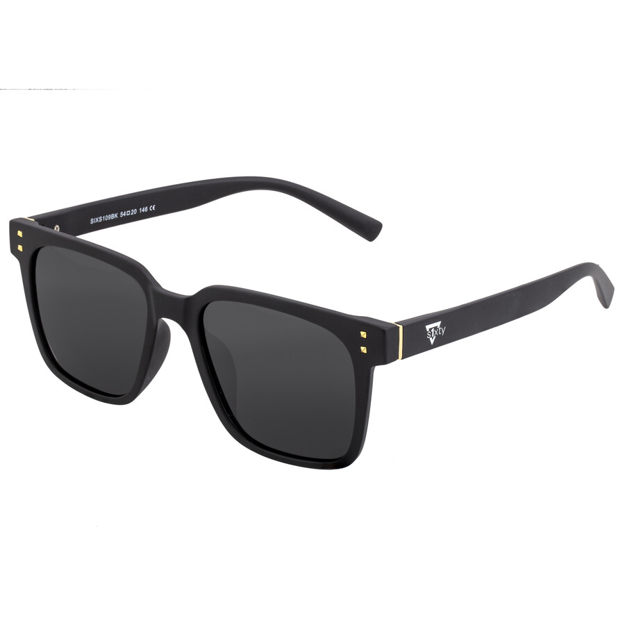 Sixty One Capri Square Unisex Sunglasses SIXS109BK 847864195493 ...