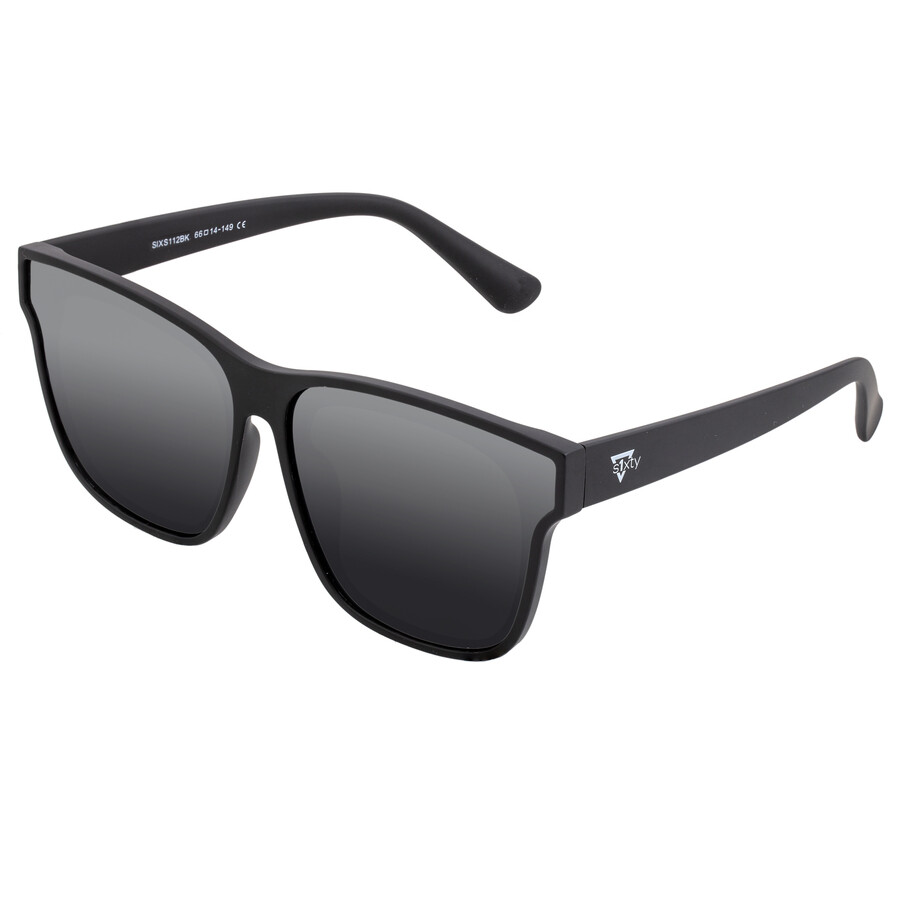 Sixty One Delos Square Unisex Sunglasses SIXS112BK 847864195622 ...