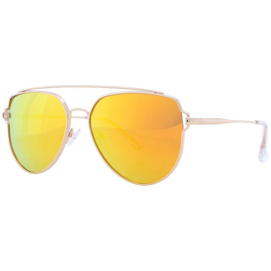 Sixty One Nudge Mirror Coating Pilot Unisex Sunglasses S106GD ...