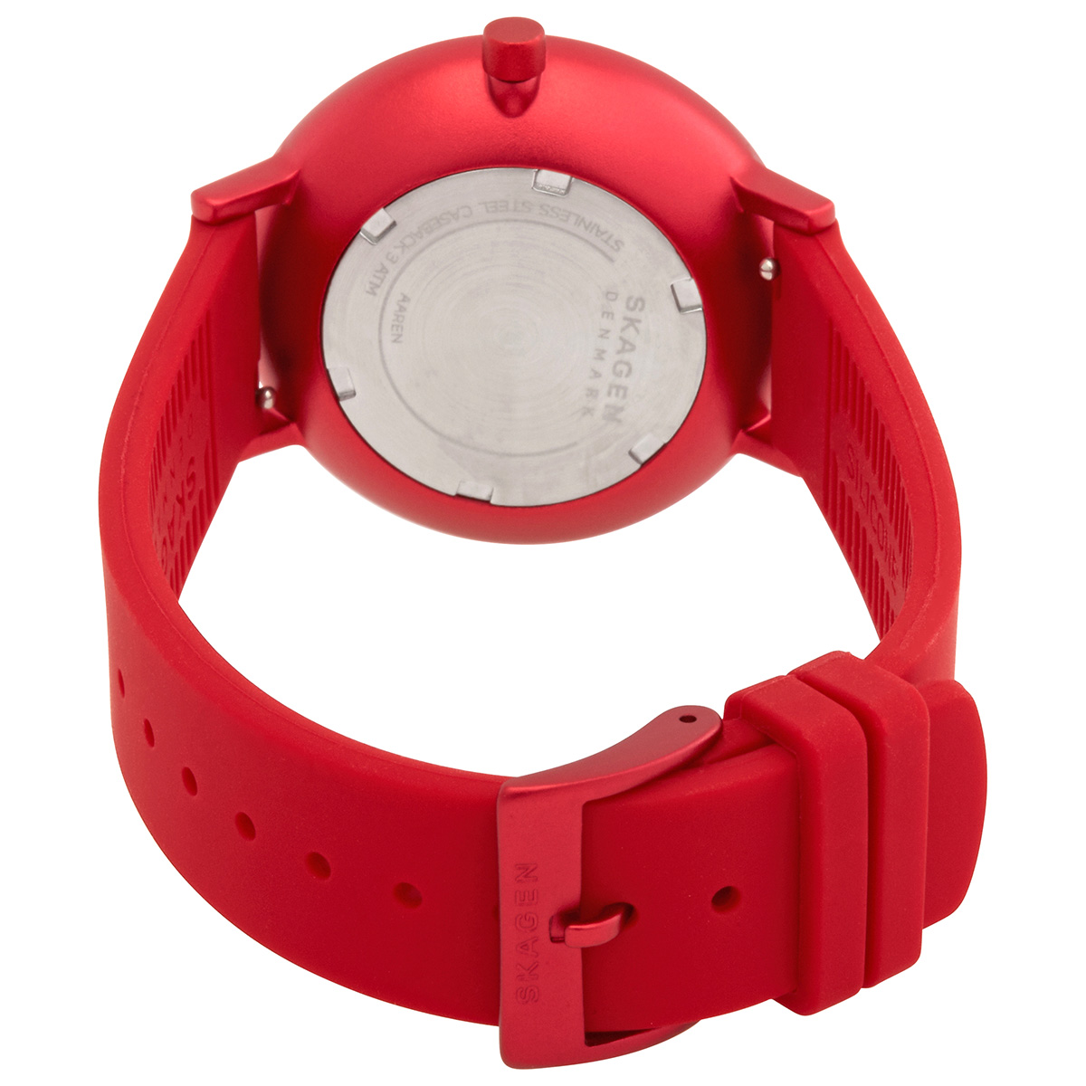 Skagen Aaren Kulor Quartz Red Dial Unisex Watch SKW2765I 768680292503 ...