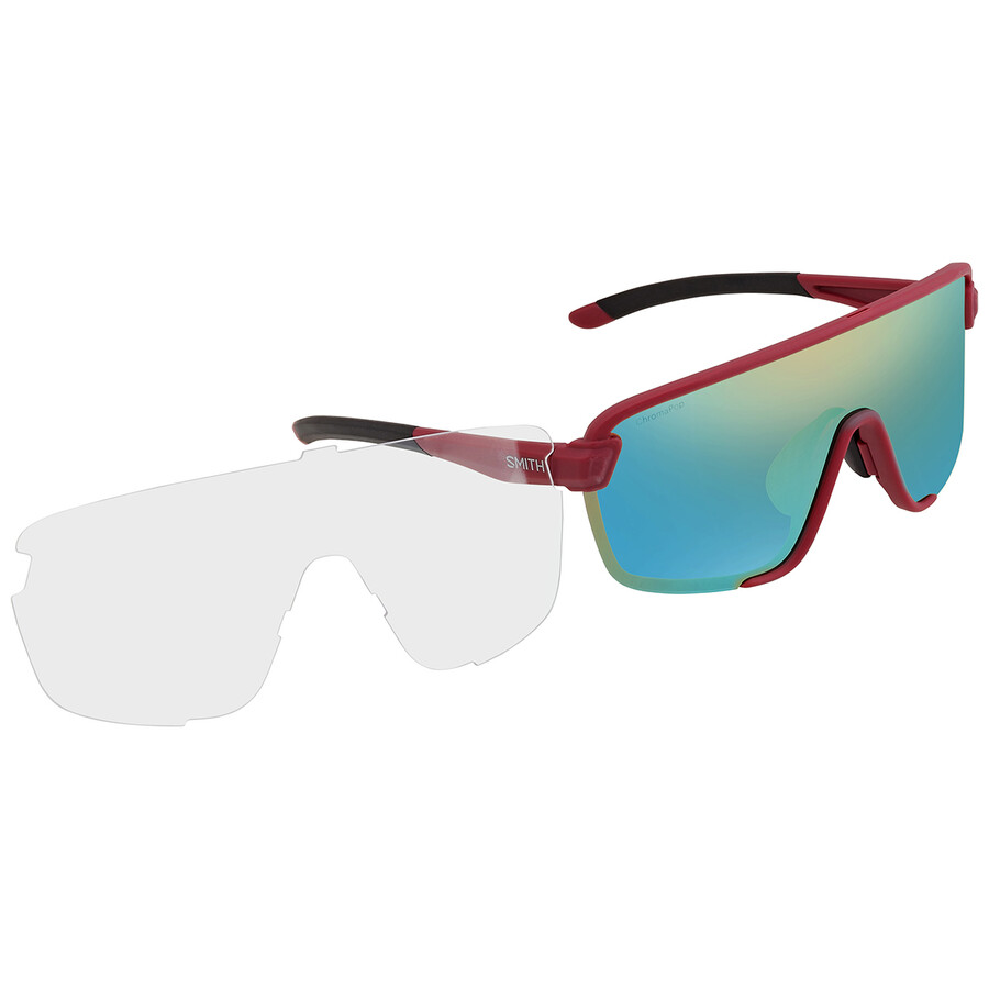 Smith Bobcat ChromaPop Opal Mirror Shield Men's Sunglasses 204927 YCK/G0 99 827886537945 ...