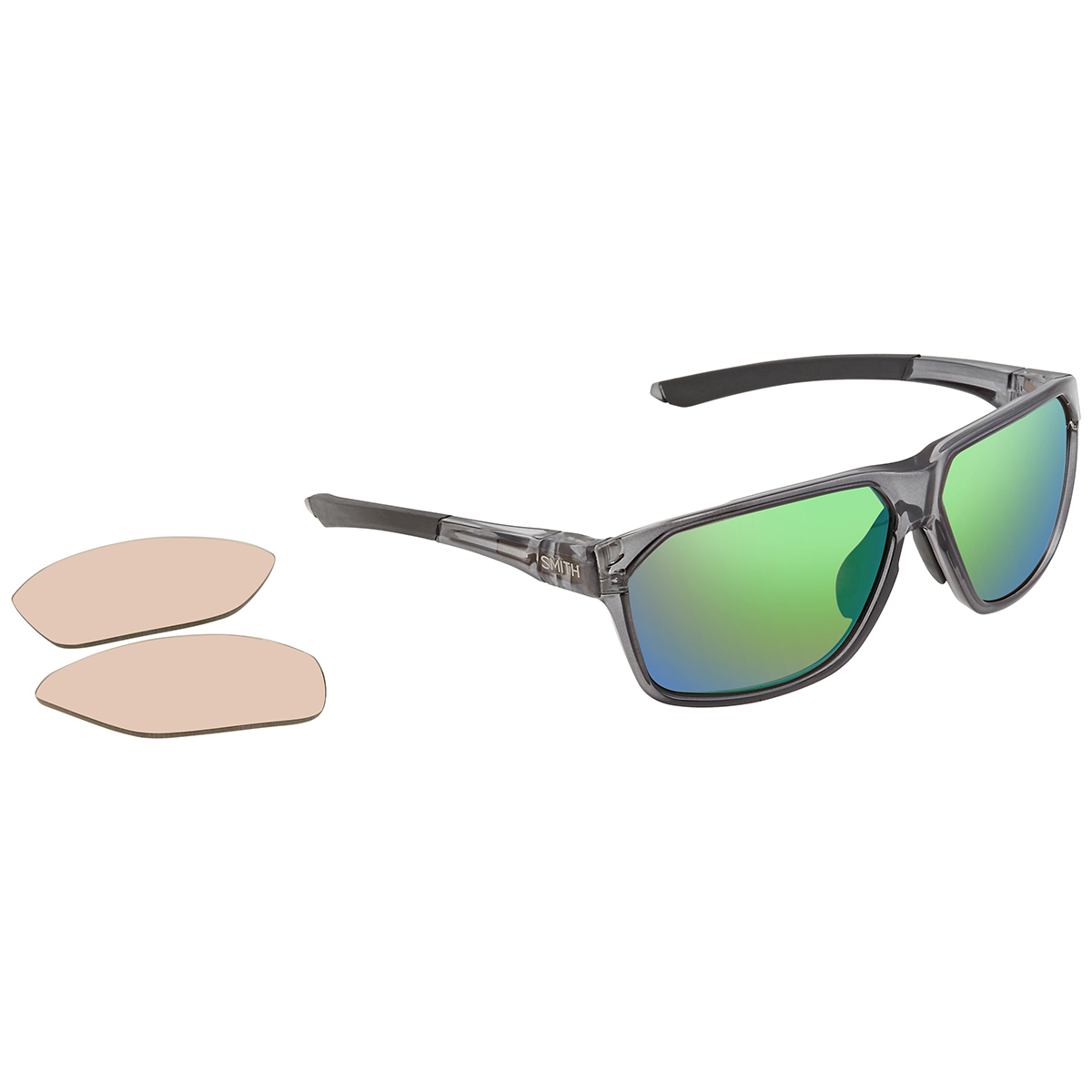 Smith Leadout PivLock ChromaPop Green Mirror Square Men's Sunglasses ...