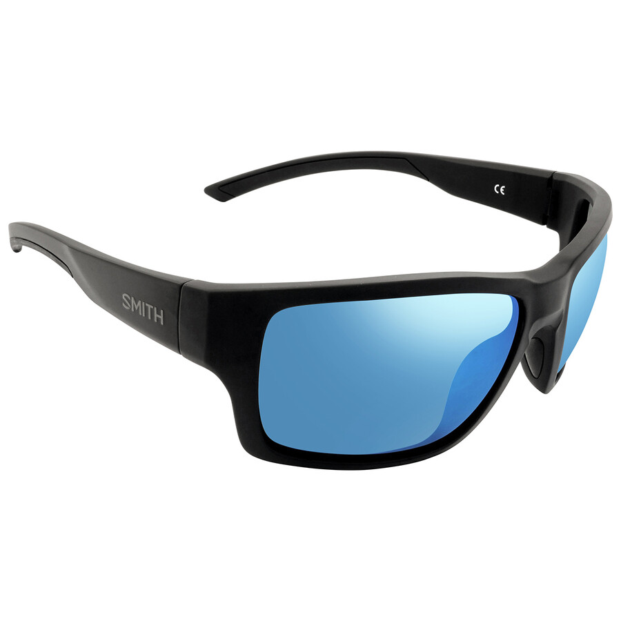 Smith Outback ChromaPop Polarized Blue Mirror Rectangular Men's ...