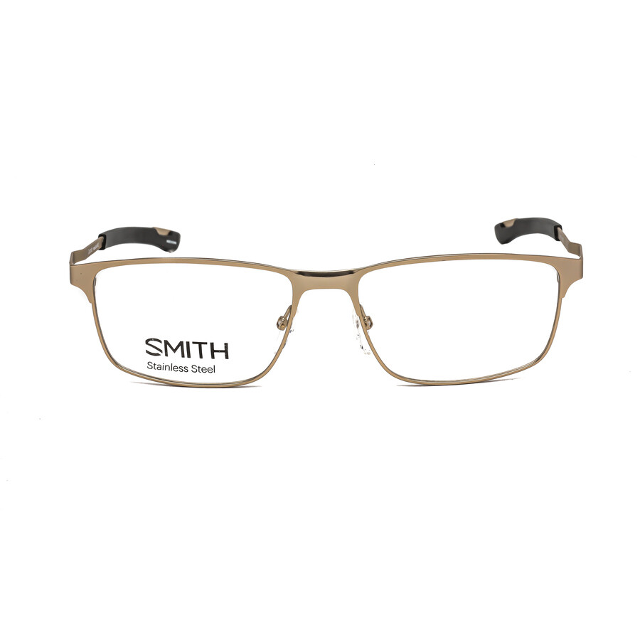 Smith Unisex Gold Tone Rectangular Eyeglass Frames CASCADE0AOZ0058 ...