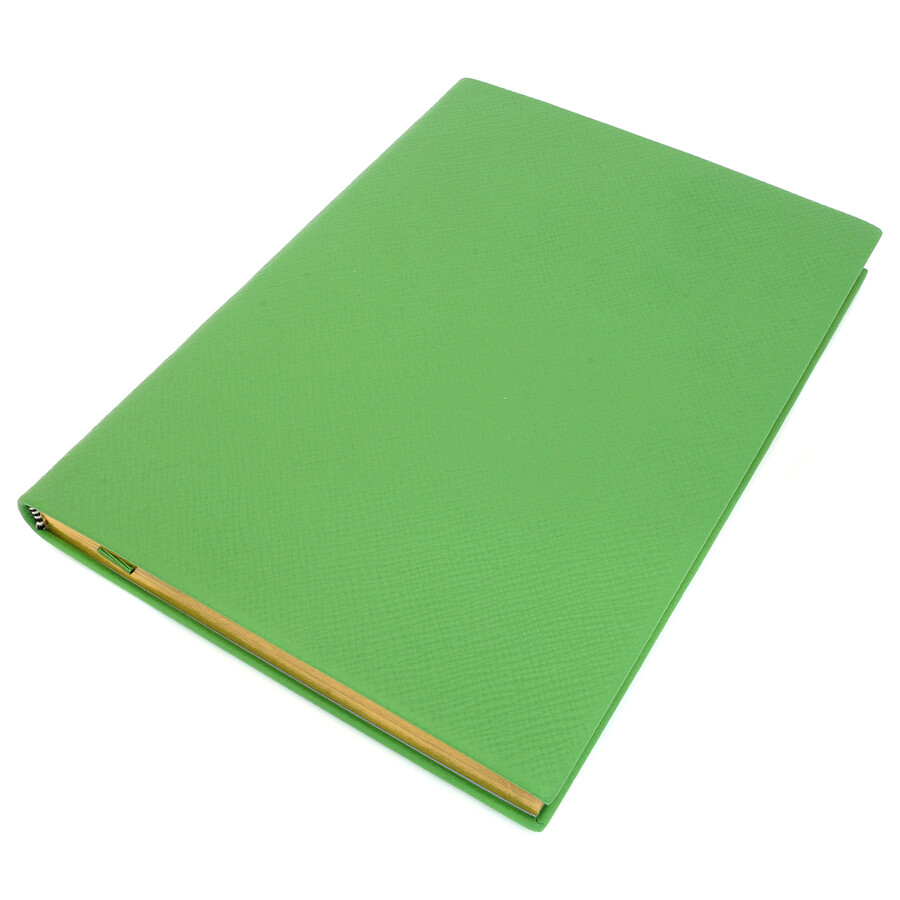 Smythson Emerald Soho Leather Notebook 1024908 EMERALD 5056027673944 ...