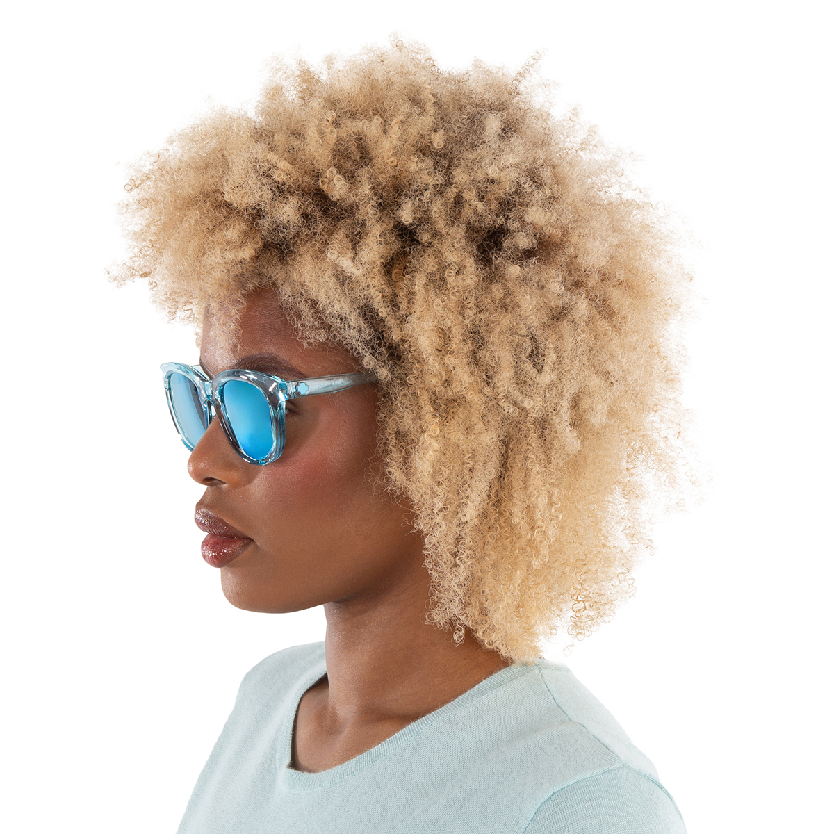 Spy BOUNDLESS Gray Light Blue Spectra Mirror Cat Eye Ladies Sunglasses ...