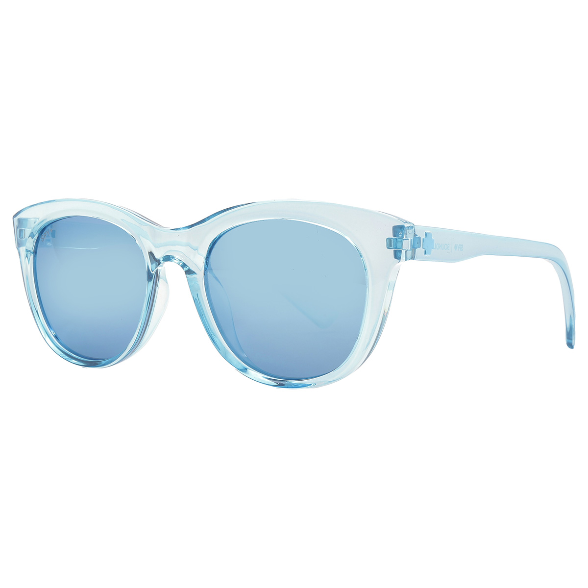 Spy BOUNDLESS Gray Light Blue Spectra Mirror Cat Eye Ladies Sunglasses ...