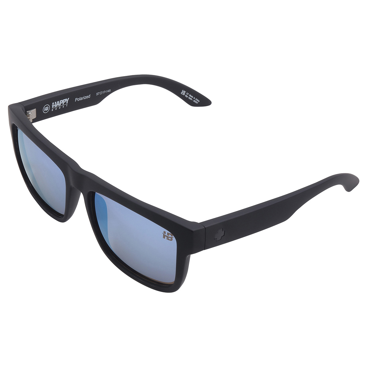 Spy DISCORD Happy Boost Bronze Polarized Ice Blue Spectra Mirror Square ...
