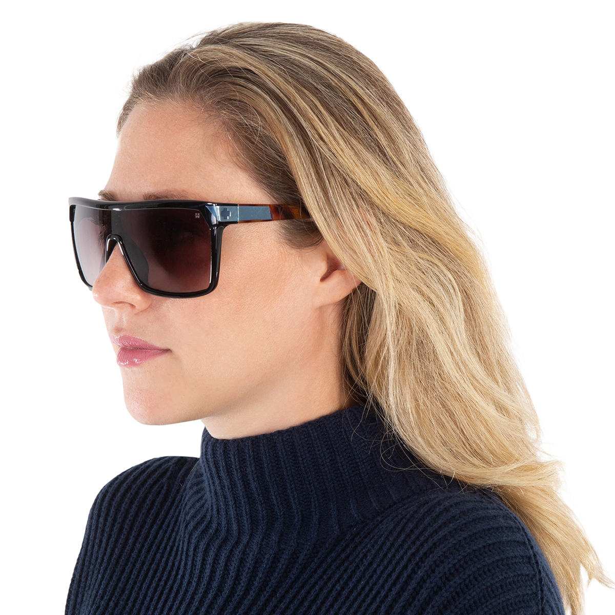 Spy FLYNN Happy Dark Brown Fade Shield Unisex Sunglasses 6700000000259 ...
