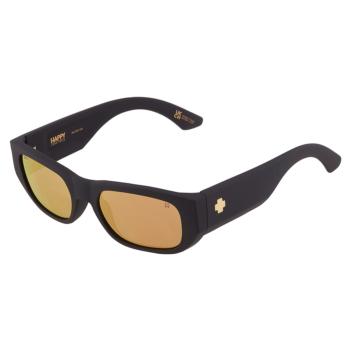 Spy GENRE CLUB MIDNIGHT Happy Bronze Gold Spectra Mirror Rectangular ...